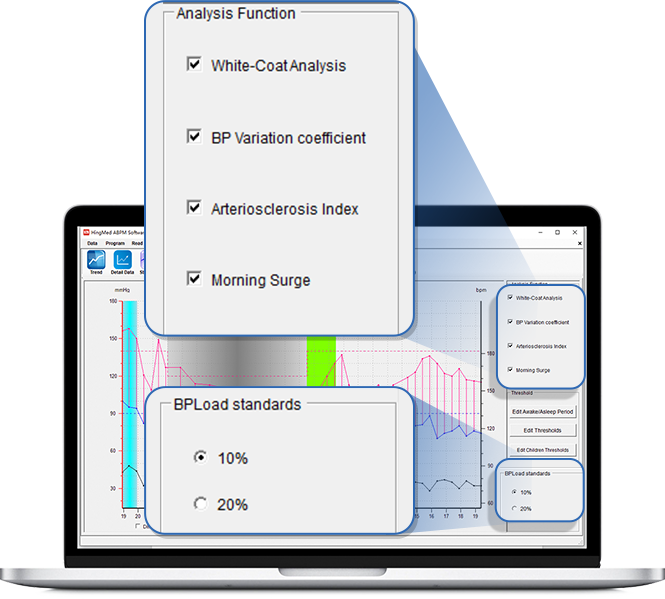 24-Hour Ambulatory Blood Pressure Monitor with PC Software, ESH Validated High Accuracy ...